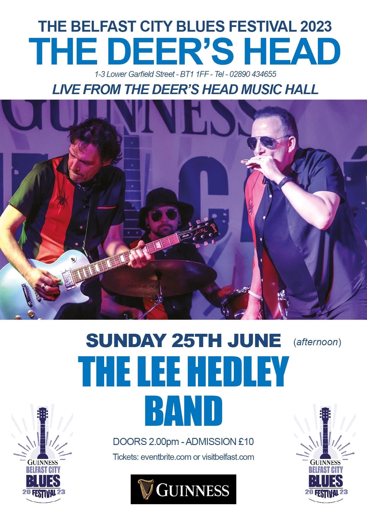 BELFAST CITY BLUES FESTIVAL presents LEE HEDLEY BAND