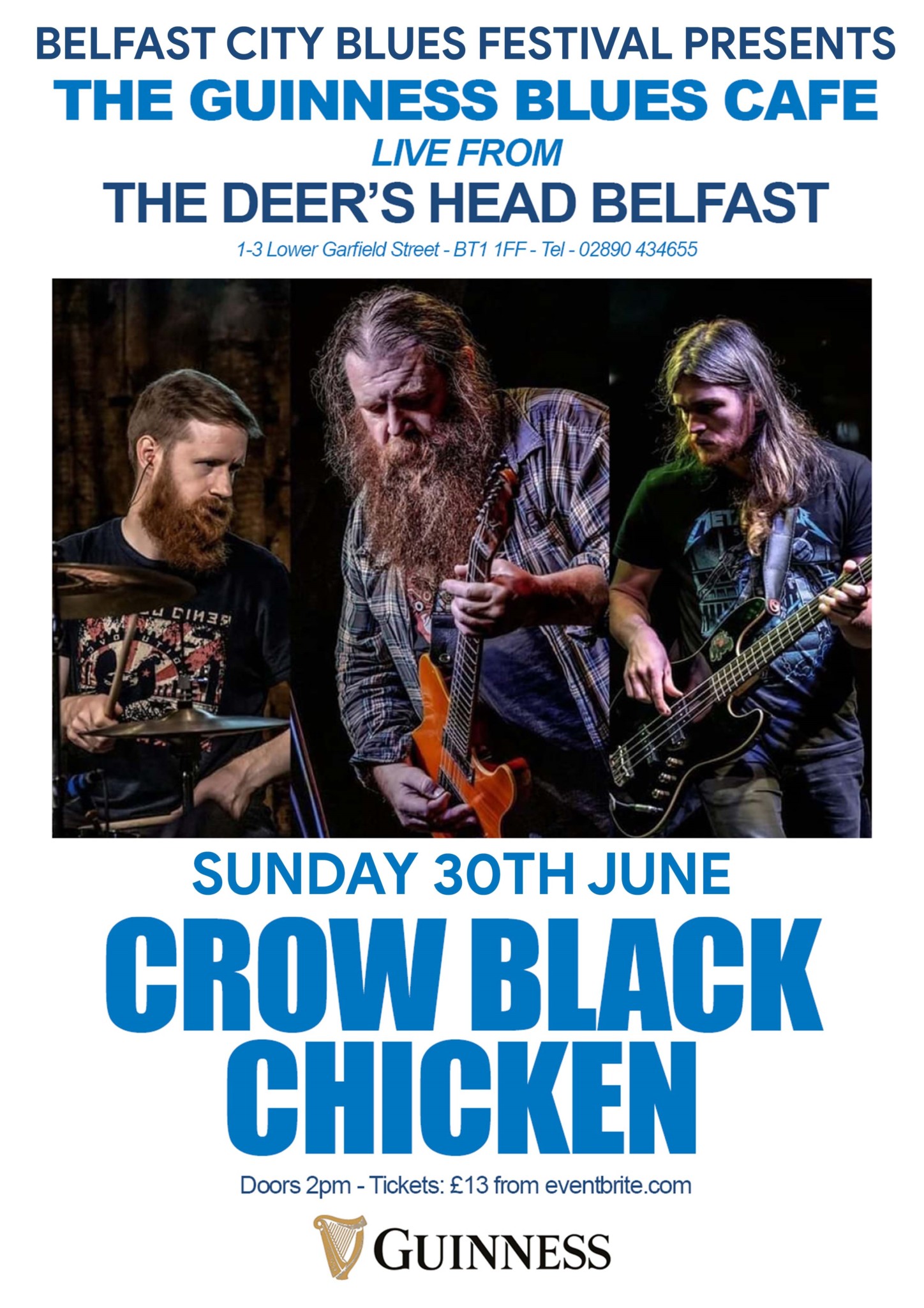 BELFAST CITY BLUES FESTIVAL presents CROW BLACK CHICKEN
