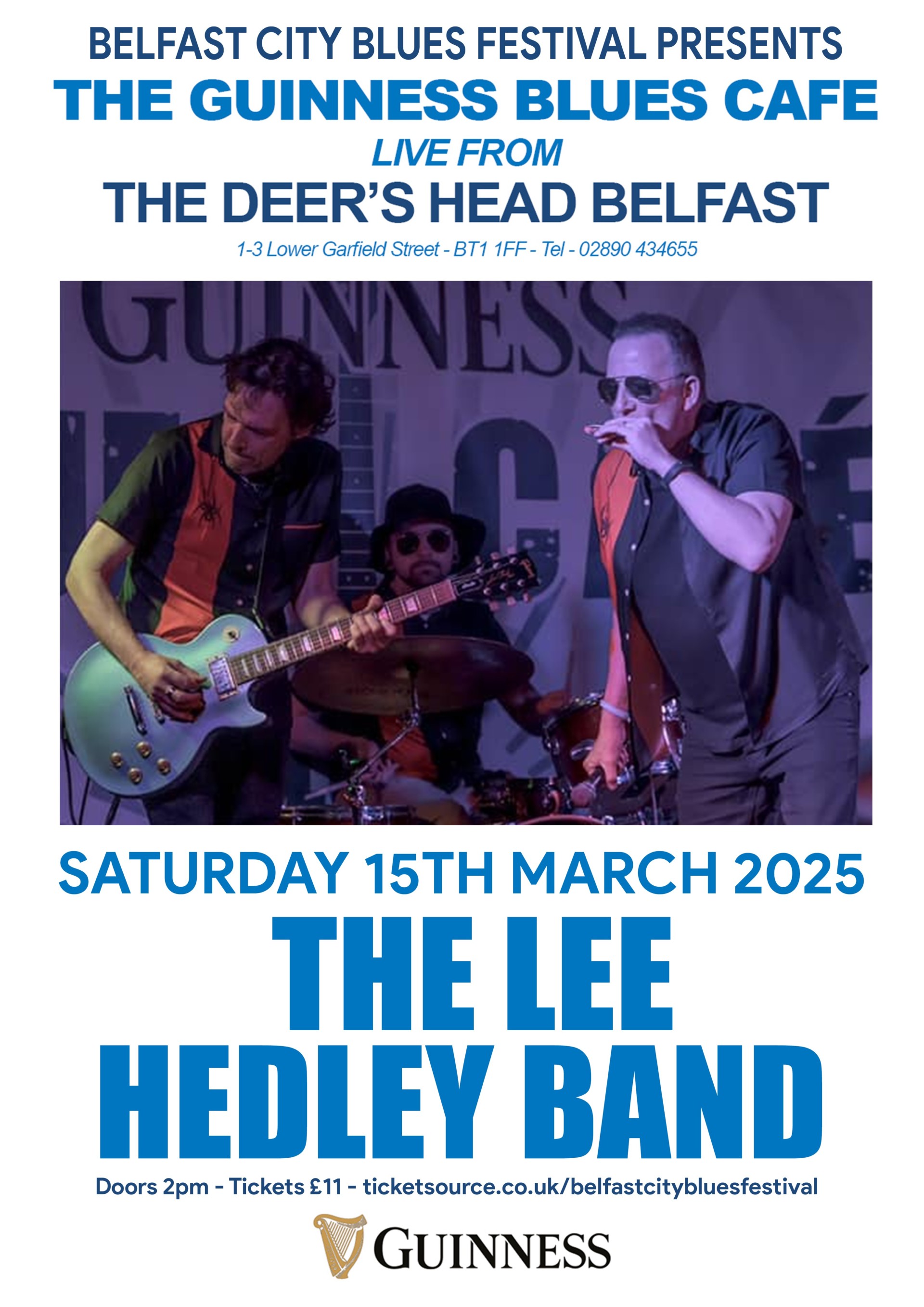 BLUES CAFE - LEE HEDLEY BLUES BAND - RESCHEDULED SHOW